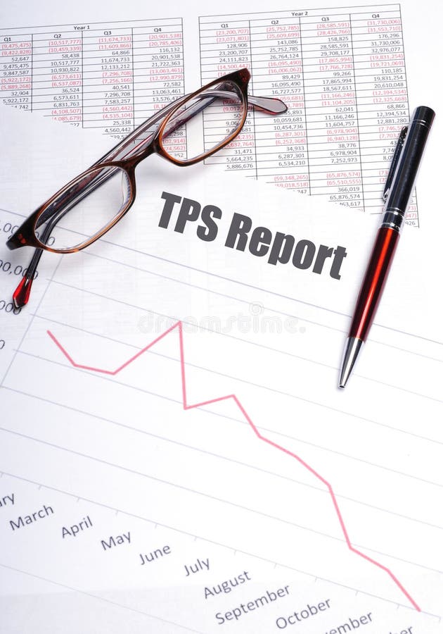Testing Procedure Specification Report or TPS Report Stock Photo ...