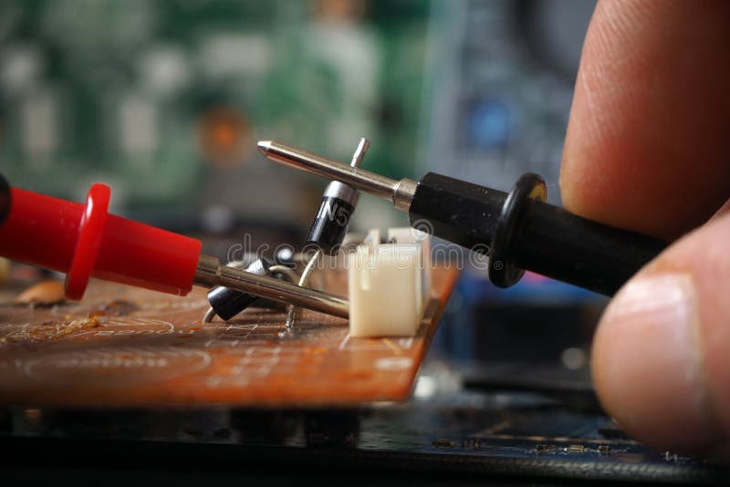 Testing silicon diode stock photo. Image of rectification - 277326014