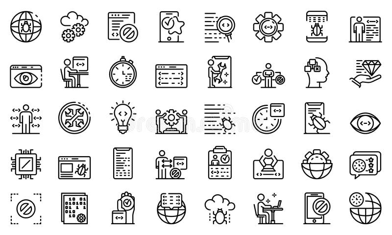 Testing Outline Icon Premium Style Design From Project Management Icons Collection Simple