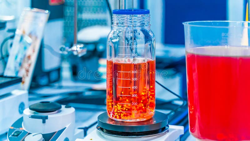 Testing Glass Tubes in Experiment Laboratory Stock Image - Image of ...