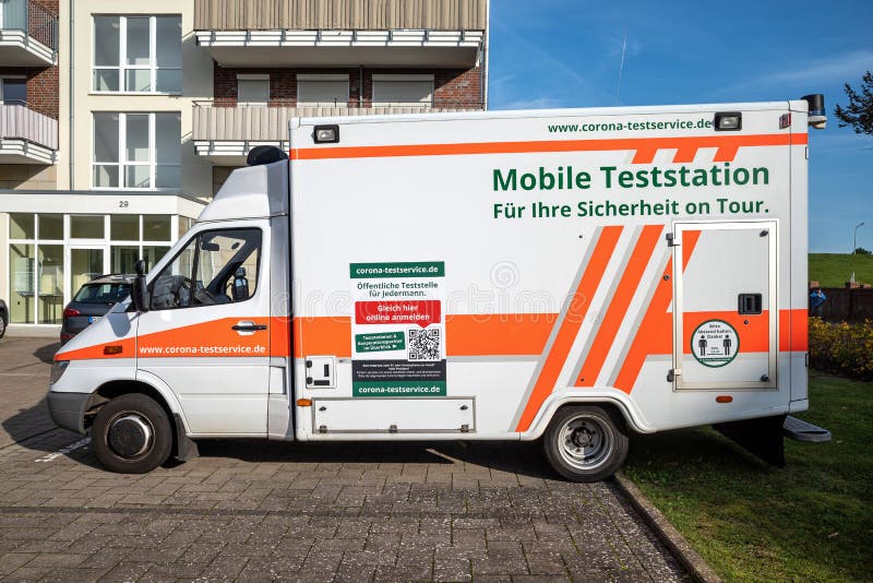 Testing station van editorial photography. Image of certificate - 233733997