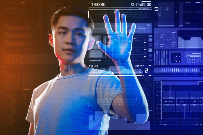 Clever Web Developer Testing a New Security System and Looking ...