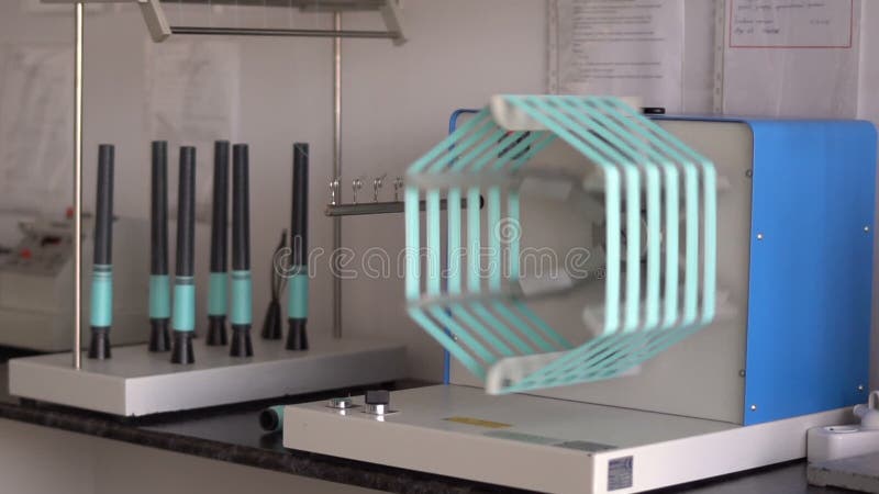 Testing of Tops and Threads in the Laboratory 5 Stock Video - Video of ...