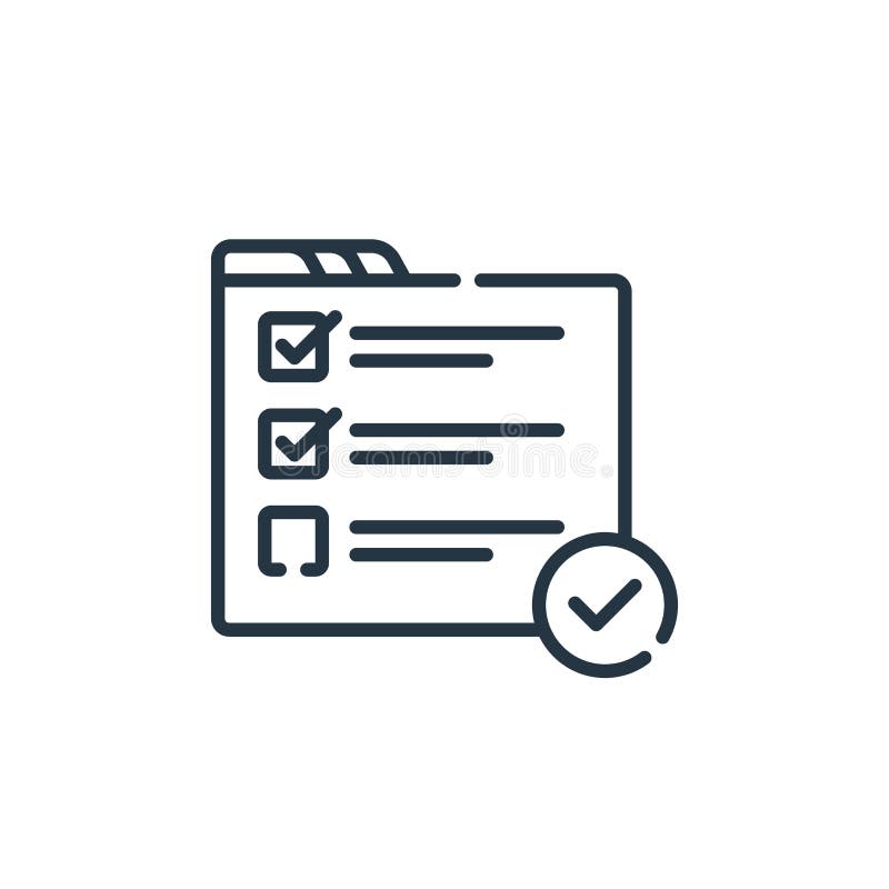 Testing Vector Icon Isolated on White Background. Outline, Thin Line ...