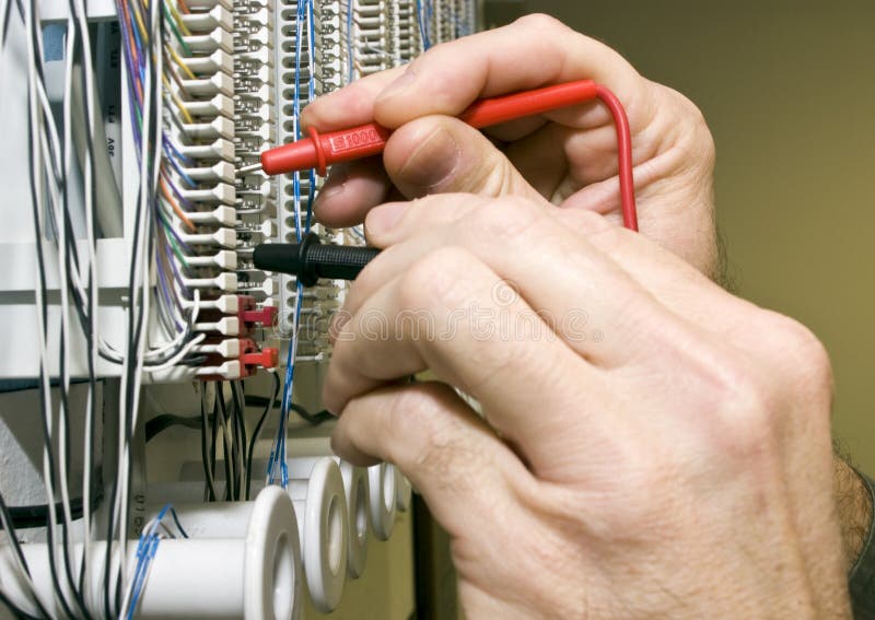 Testing Voltage stock photo. Image of wires, connectors - 4612636