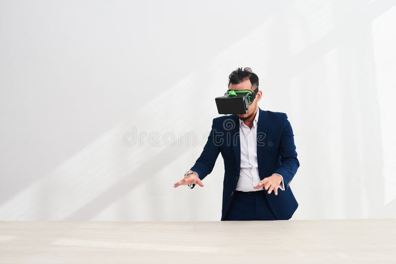 Testing VR application stock image. Image of headset - 126681109
