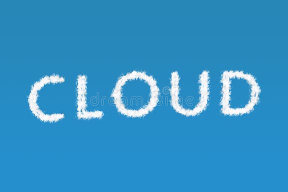 Testo della nuvola illustrazione di stock. Illustrazione di internet ...