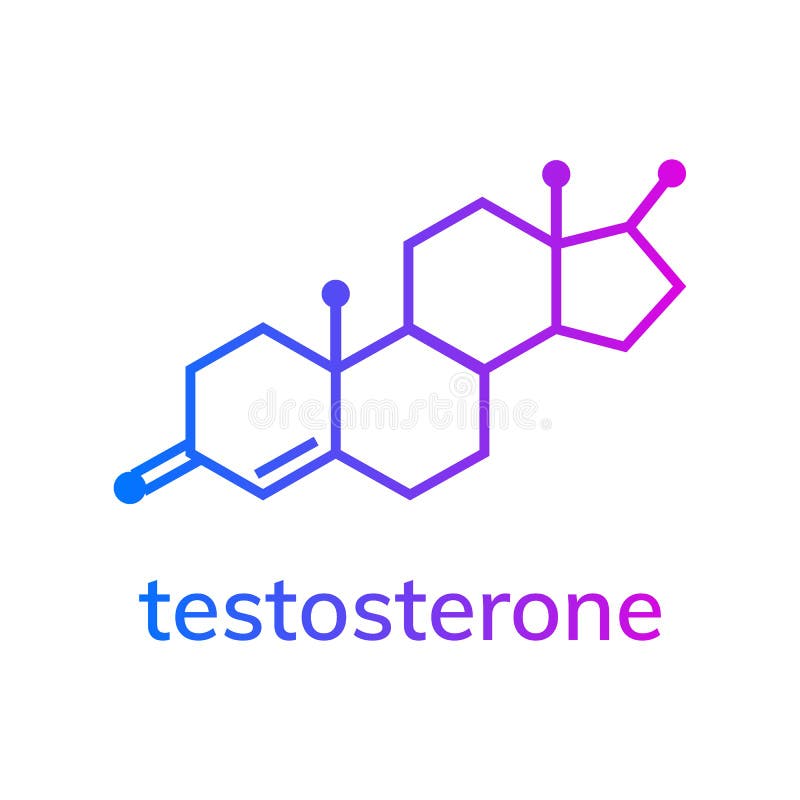 Testosterone Chemical Formula Stock Vector - Illustration of chemical ...