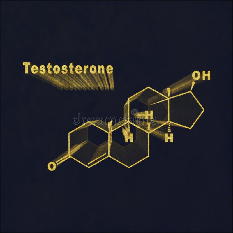 Testosterone Structural Formula of Molecular Structure Stock ...