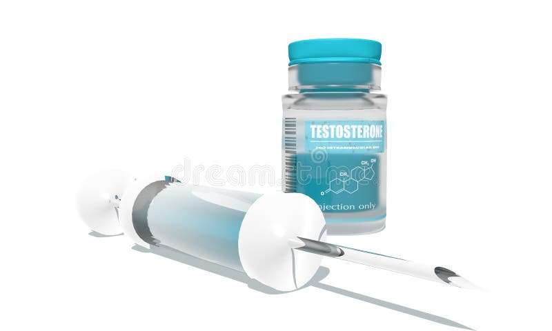 Testosterone for injection stock illustration. Illustration of ...