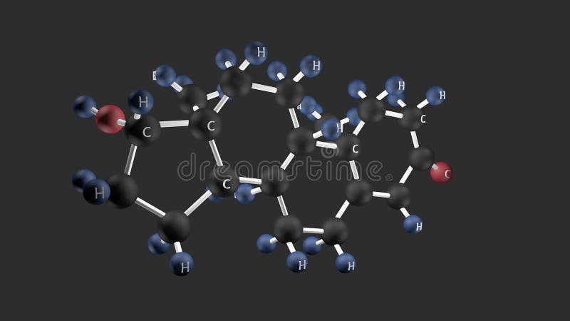 Testosterone Molecular Structure. Stock Footage - Video of background ...