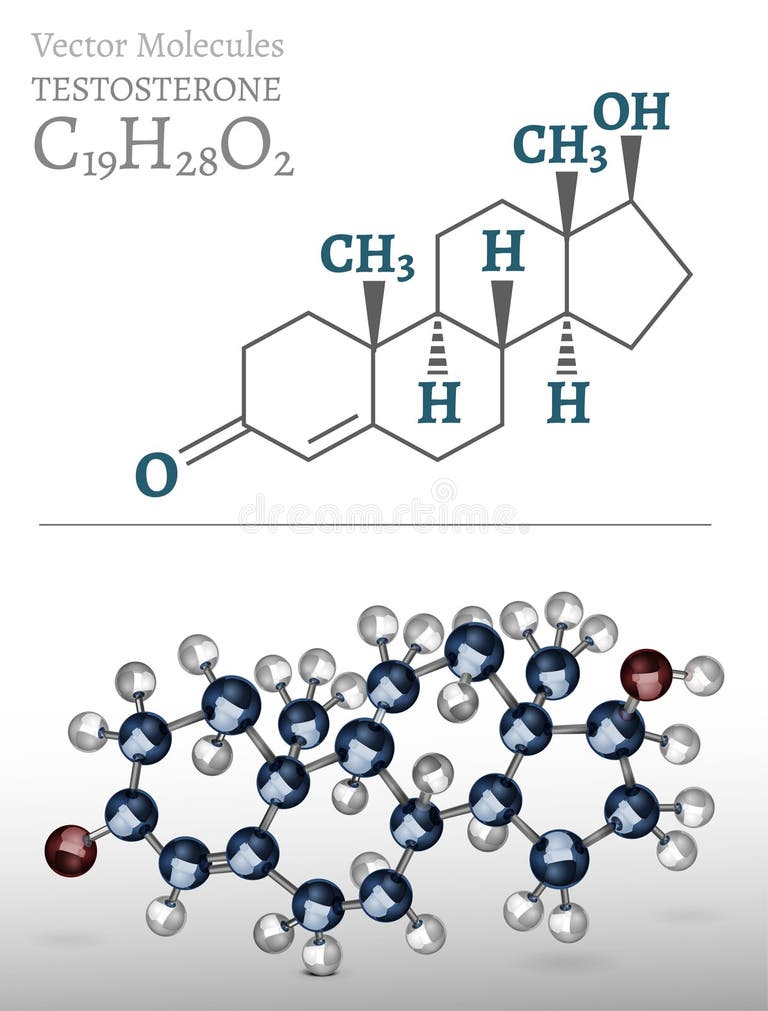 Testosterone Molecule Stock Illustrations – 670 Testosterone Molecule ...