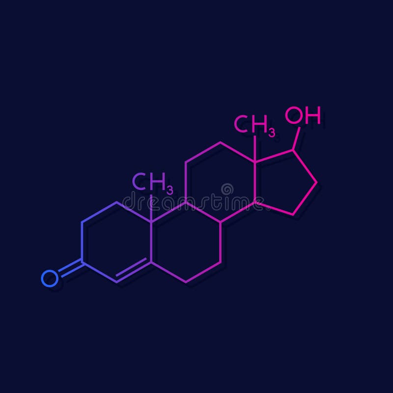 Testosterone Molecule, Vector Stock Vector - Illustration of ...