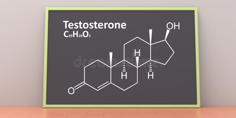 Testosterone Chemical Formula Stock Vector - Illustration of chemical ...