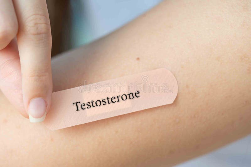 Testosterone Transdermal Patch Stock Image - Image of hormone, patch ...