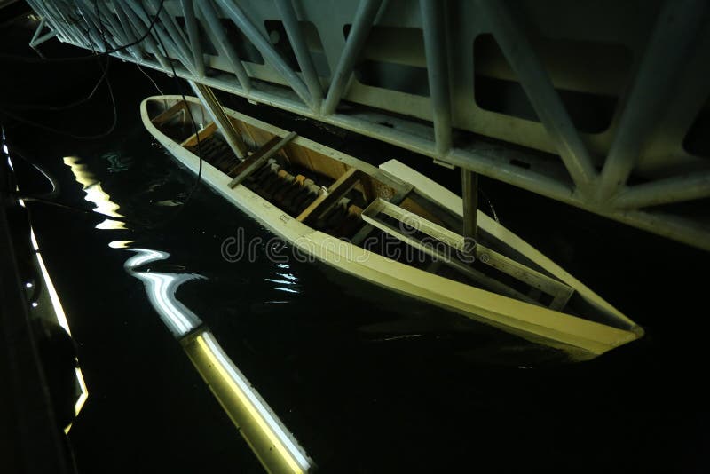 Tests of the Model of the Ship in the Ice Test Basin Editorial Photo ...