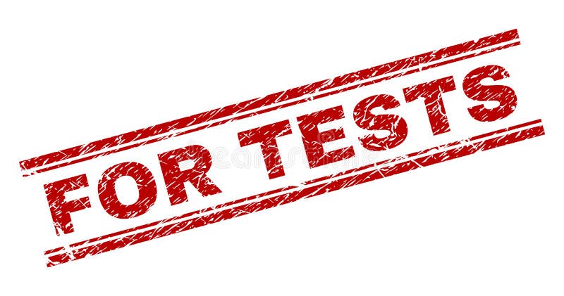 Scratched Textured for TESTS Stamp Seal Stock Vector - Illustration of ...