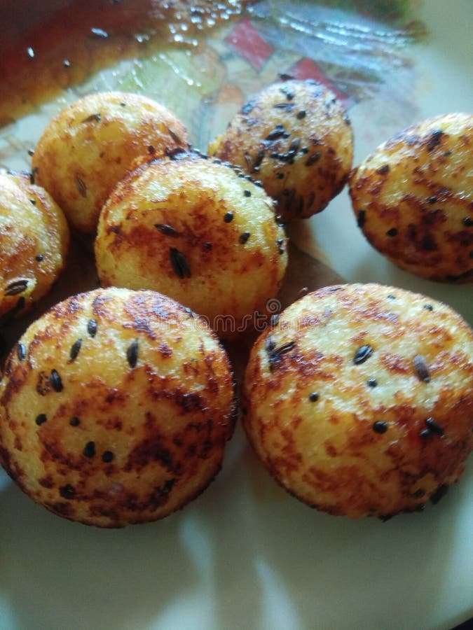 A Testy Breakfast Whith Indian Recipes .testy Appam Stock Image - Image ...