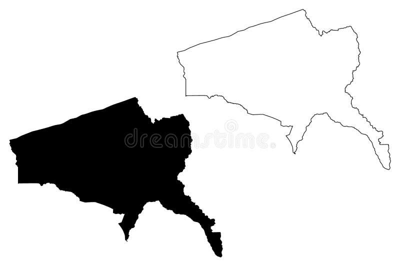 Tete Province map vector stock vector. Illustration of cartography ...