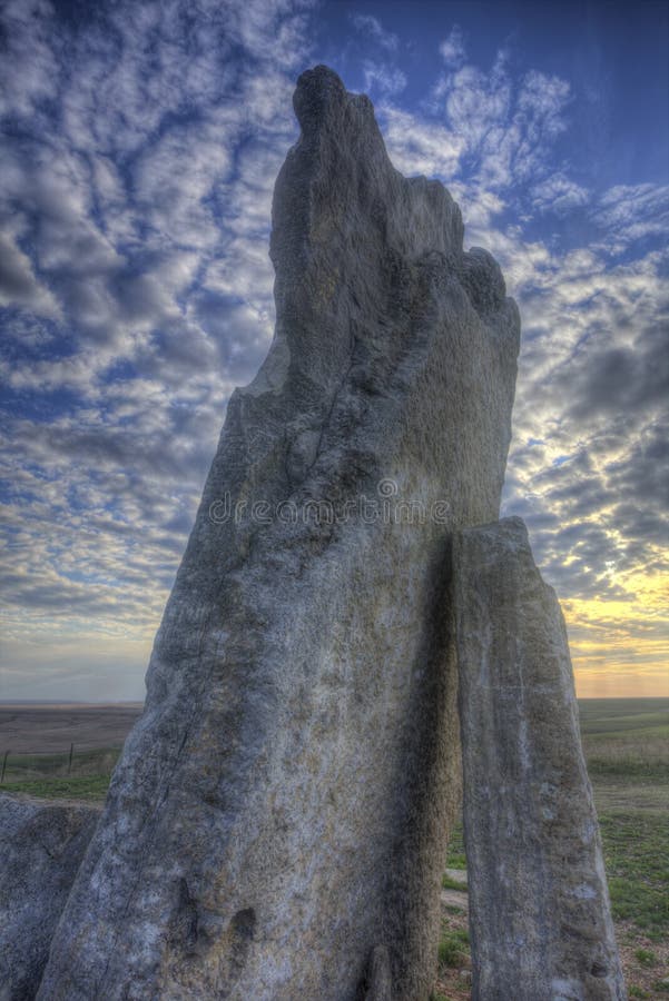 Teter Rock at Sunset, Flint Hills, Kansas Stock Image - Image of kansas ...