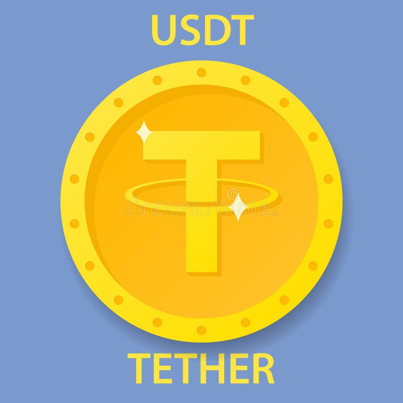 Tether Cryptocurrency Blockchain Icon. Virtual Electronic, Internet ... Tether Cryptocurrency Blockchain Icon. Virtual Electronic, Internet ...