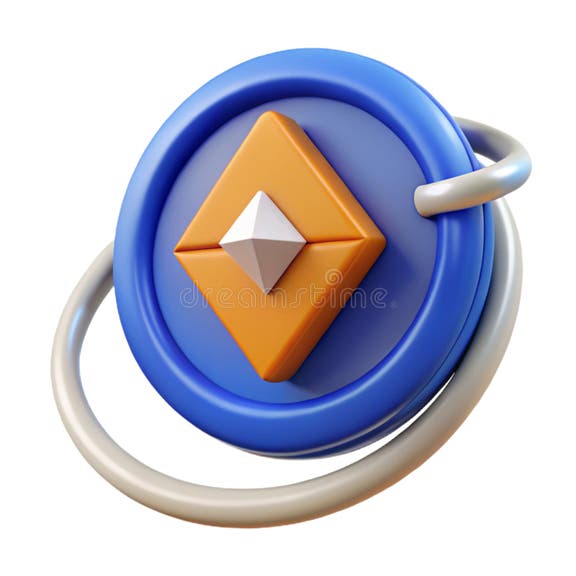 Tether 3D Icon stock illustration. Illustration of modern - 359121519