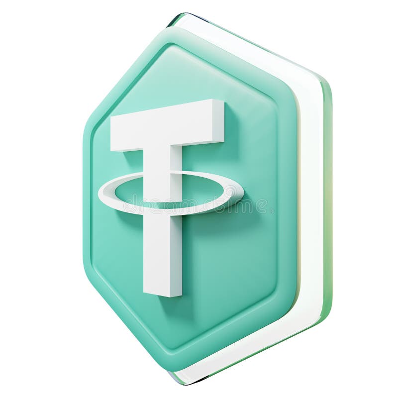 Tether USDT Badge Right View Editorial Photography - Illustration of ...