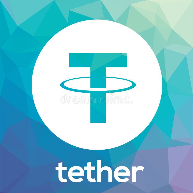 Tether USDT Cryptocurrency Icon Red Network Editorial Image ...