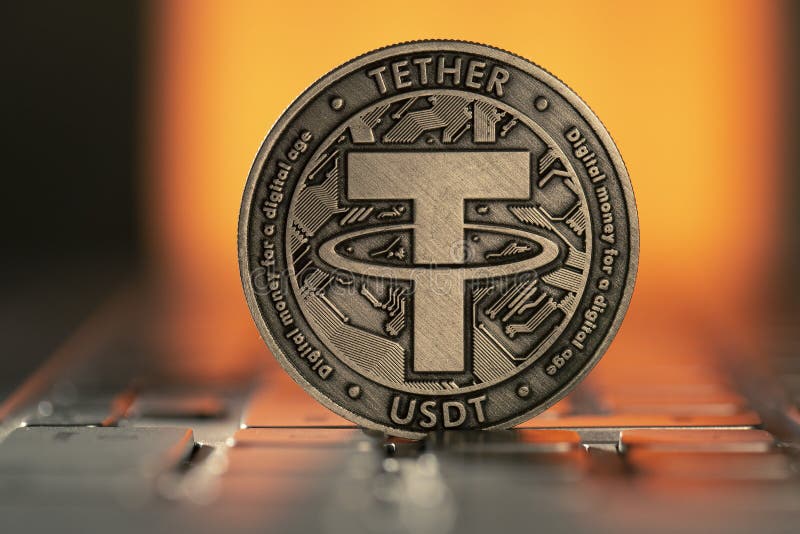 Tether USDT Stablecoin Cryptocurrency Golden Coin 3d Illustration ... Tether USDT Stablecoin Cryptocurrency Golden Coin 3d Illustration ...