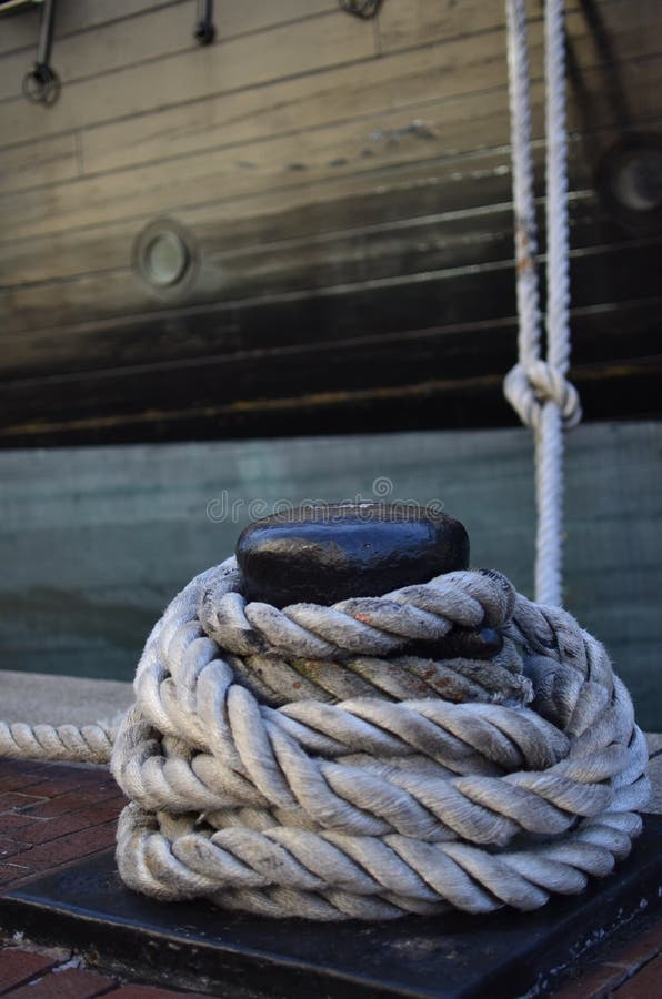 Tethered stock image. Image of pier, knot, tethered, tied - 53639991