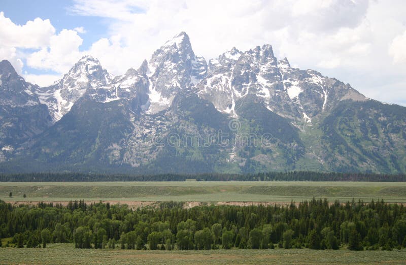 The Teton Mountain Range stock image. Image of wild, glacier - 5668775