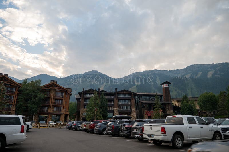 JACKSON HOLE, WYOMING - 27 JUNE 2017: the Inn at Jackson Hole, Located ...