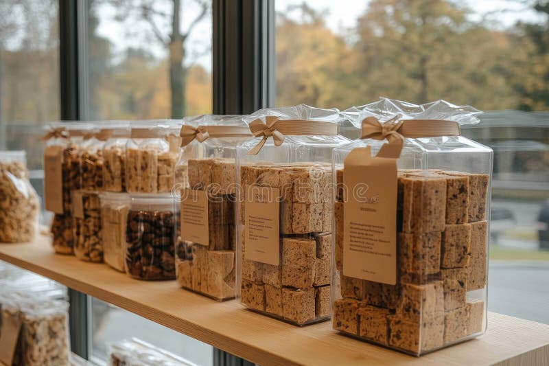 Tetra Brick Packaging on a Shelf, Modern and Functional, Design Theme ...