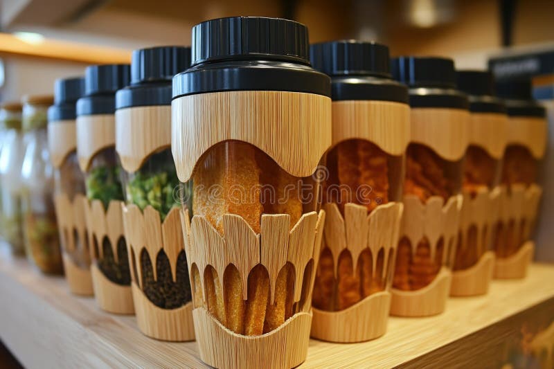 Tetra Brick Packaging on a Shelf, Modern and Functional, Design Theme ...