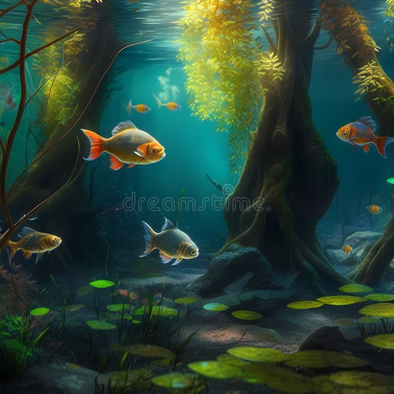 Fish Habitats Stock Illustrations – 352 Fish Habitats Stock ...