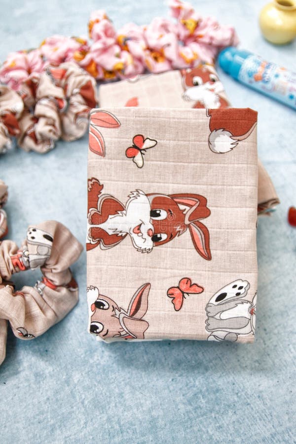 Tetra Muslin Diapers Handmade Eco Stock Image - Image of stack, baby ...