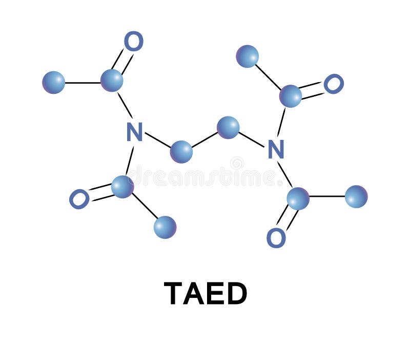 Tetraacetylethylenediamine, TAED, Molecule Stock Vector - Illustration ...