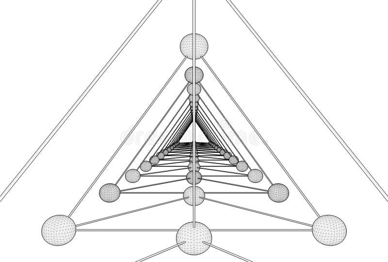 Vom Tetraeder Zur Kugel Zeichnet Die Kugel Vektor Vektor Abbildung ...