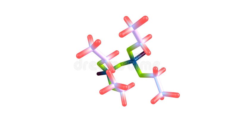 Tetraethyl Dithiopyrophosphate Molecular Structure Isolated on White ...