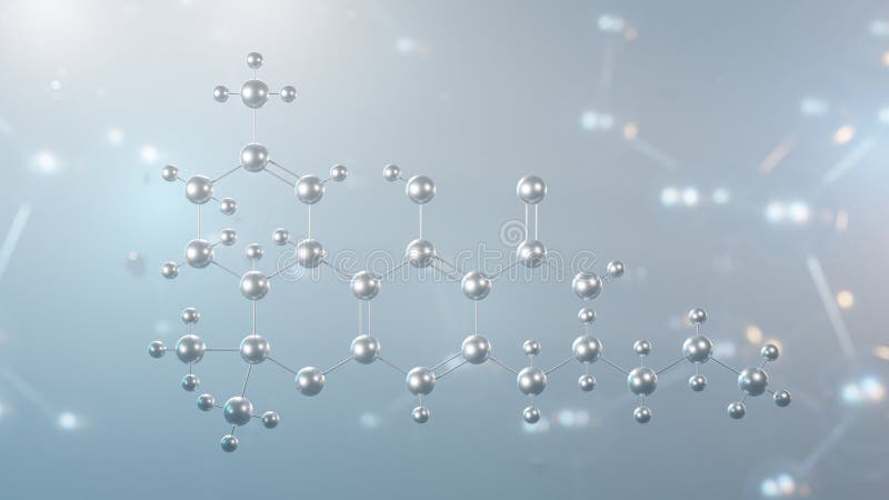 Delta-8-tetrahydrocannabinol Molecular Structure, 3d Model Molecule ...