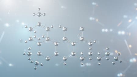 Tetrahydrocannabinolic Acid Molecular Structure, 3d Model Molecule ...