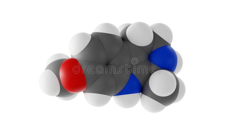 Tetrahydroharmine Molecule, Molecular Structures, Fluorescent Indole ...