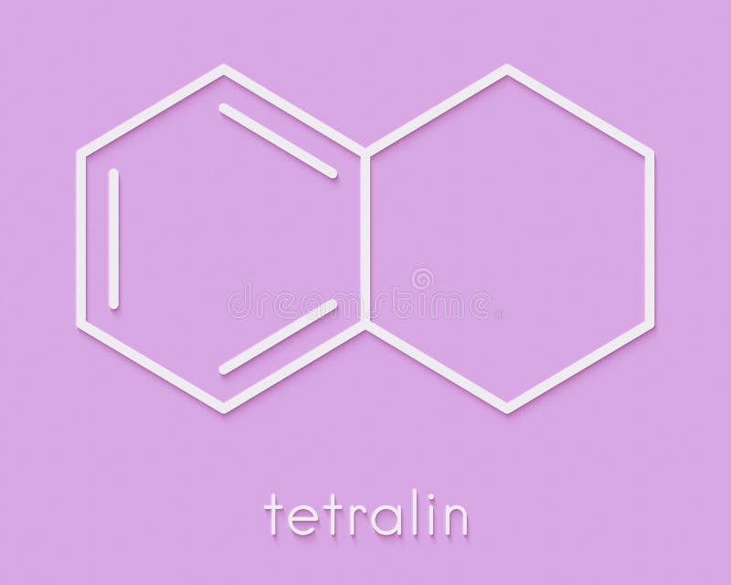 Tetralin Solvent Molecule. Skeletal Formula. Stock Illustration ...