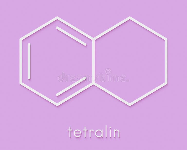 Tetralin Solvent Molecule. Skeletal Formula. Stock Illustration ...