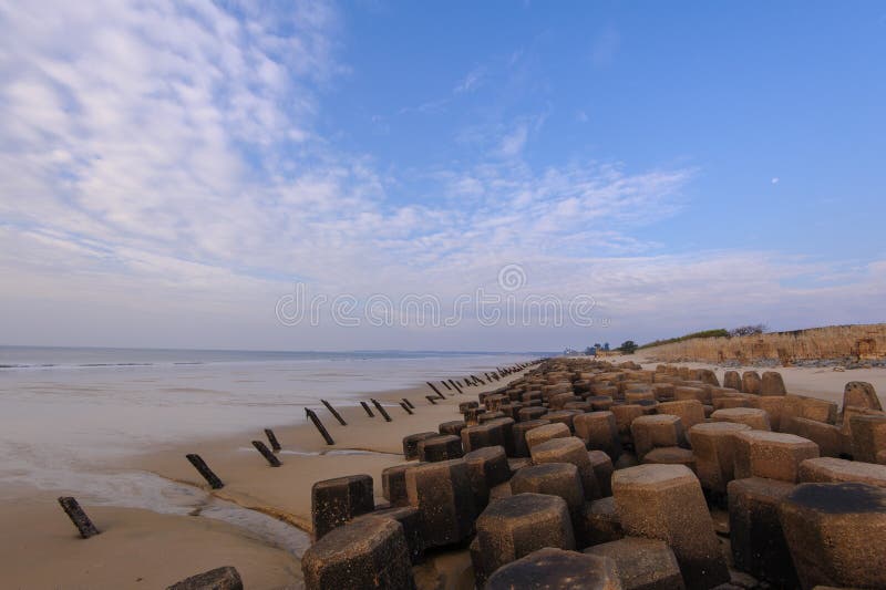Tetrapod Structuur Op Het Strand in Kinmen Stock Foto - Image of ...