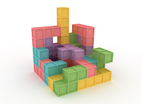 Tetris Geometry Stock Illustrations – 558 Tetris Geometry Stock ...