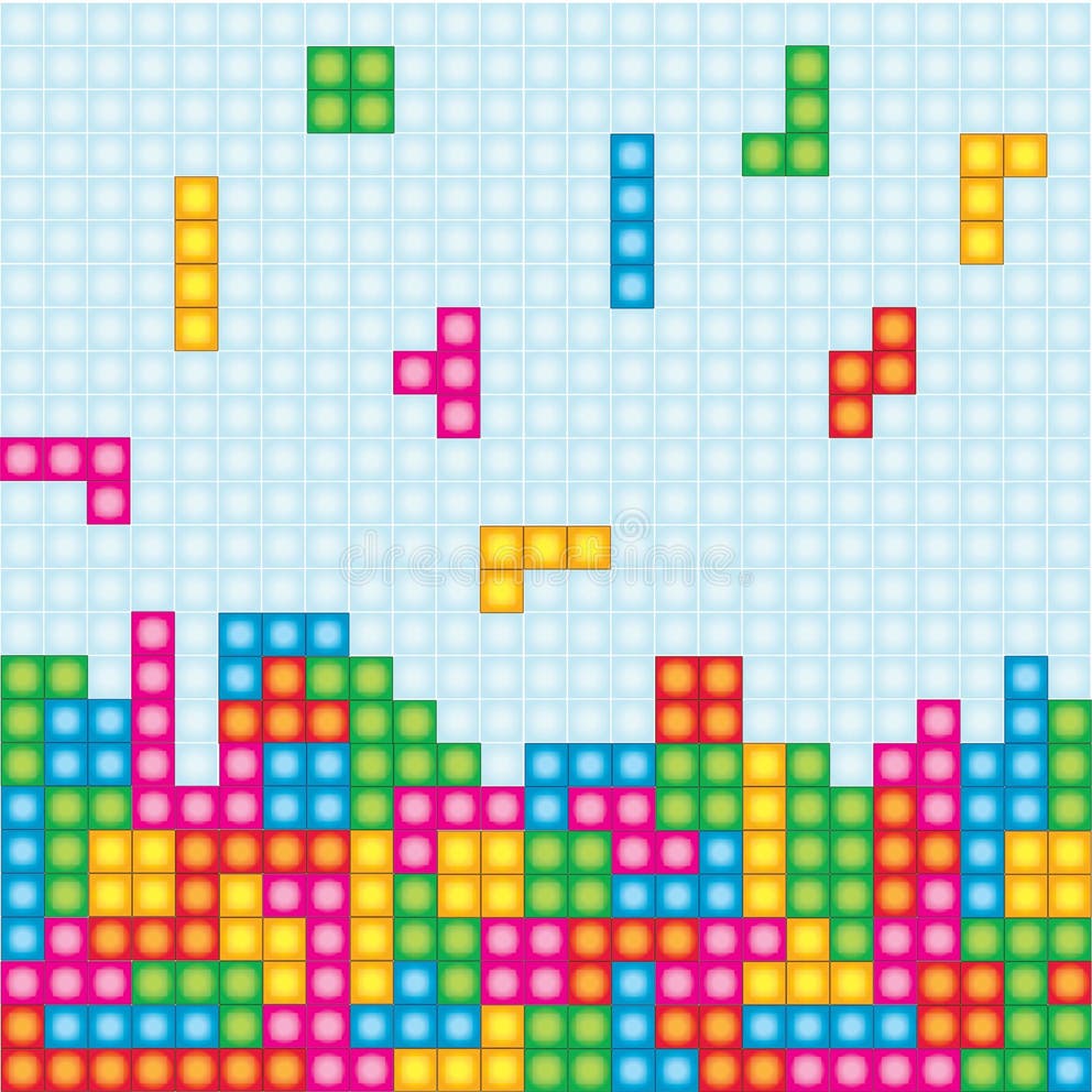 Tetris Pattern Stock Illustrations – 1,468 Tetris Pattern Stock ...