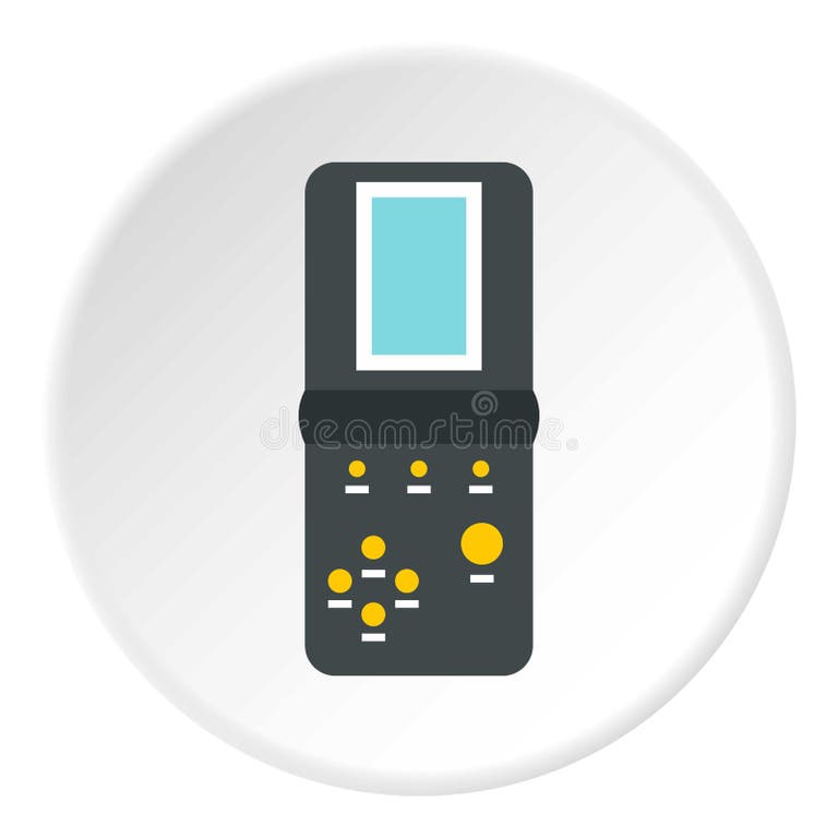 Tetris icon circle stock vector. Illustration of device - 95434888