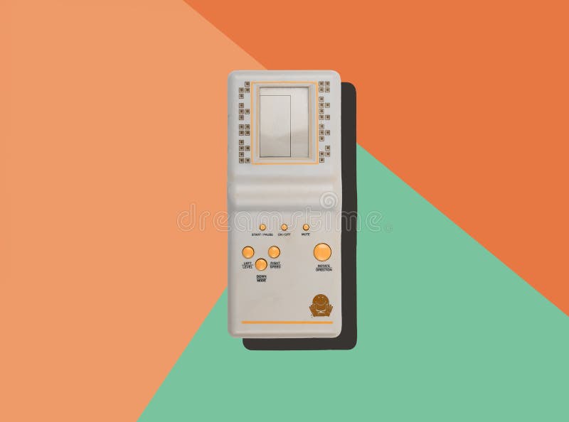 Tetris, Retro Device, Game Pad Console of 90s, 80s Style Stock Photo ...