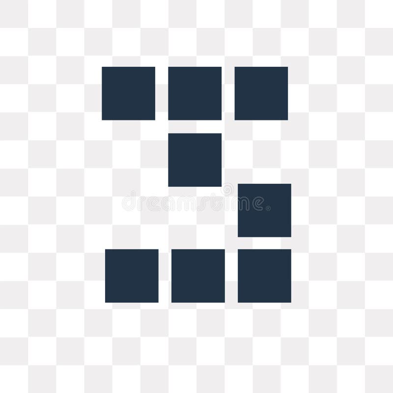 Tetris Vector Icon Isolated on Transparent Background, Tetris T Stock ...
